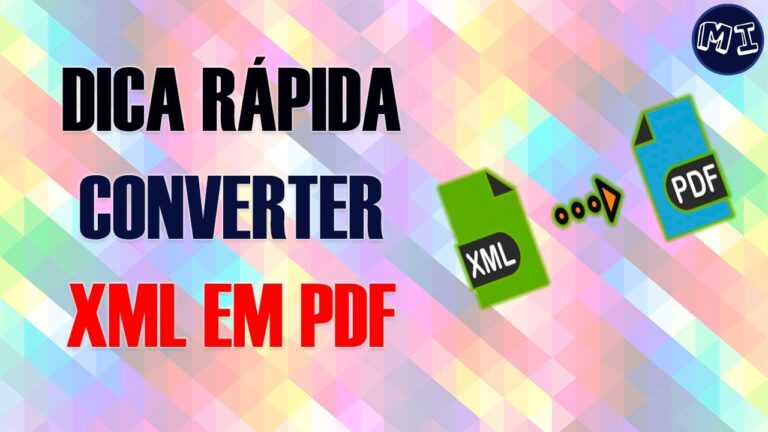 Como converter xml em pdf rapidamente