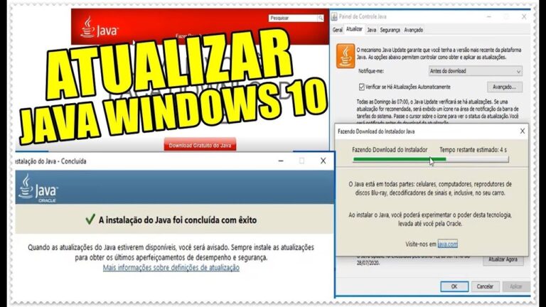 Como atualizar o java no pc com windows 10