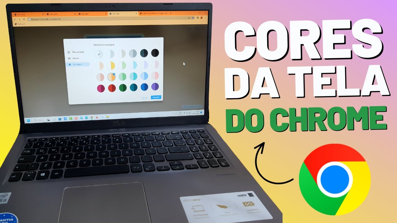 Como mudar o tema e as cores do google chrome