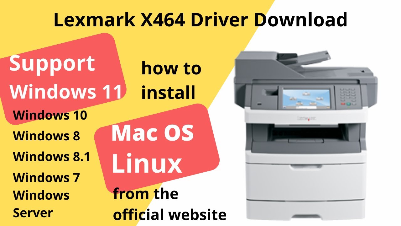 Como baixar e instalar o driver da impressora lexmark x464de