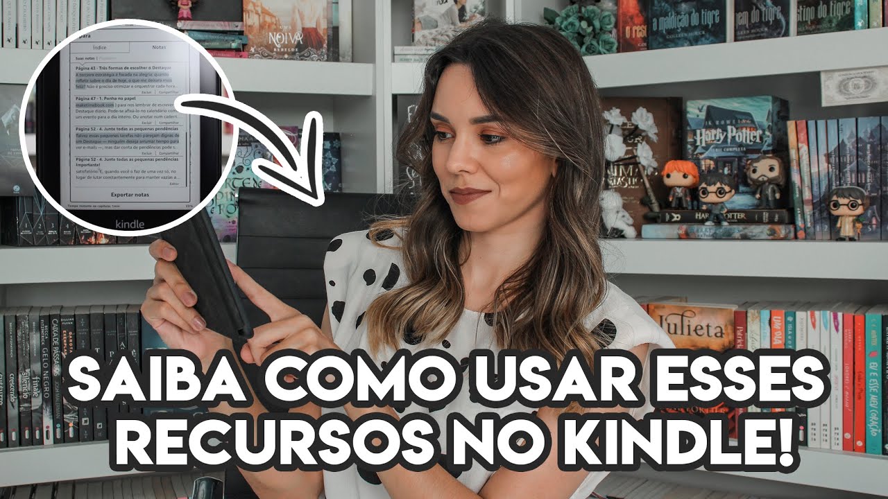 Como grifar e adicionar notas ao texto no kindle