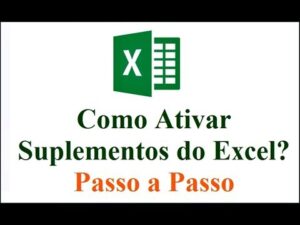 Como instalar suplementos no excel