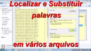 Como localizar e substituir palavras em varios arquivos e planilhas do excel