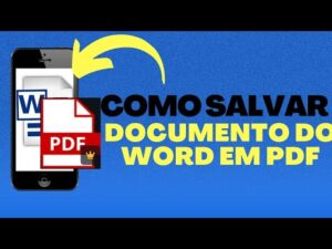 Como salvar documentos em pdf no office para android