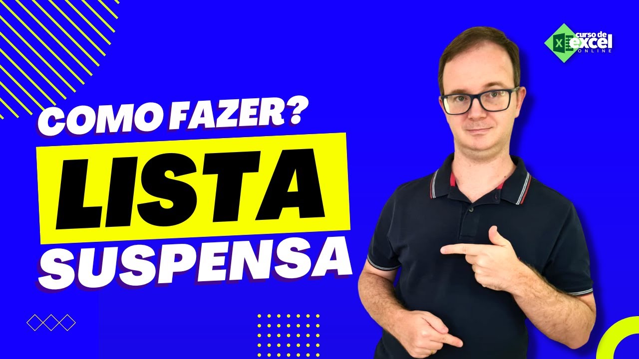 Como criar uma lista suspensa no excel