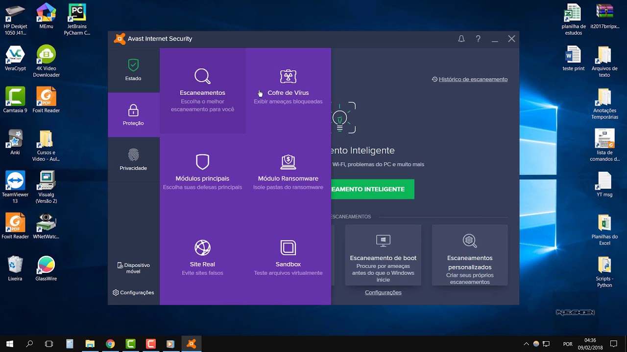Como usar quarentena no avast