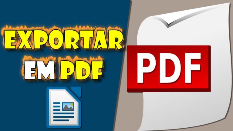 Como salvar e exportar pdf no libreoffice