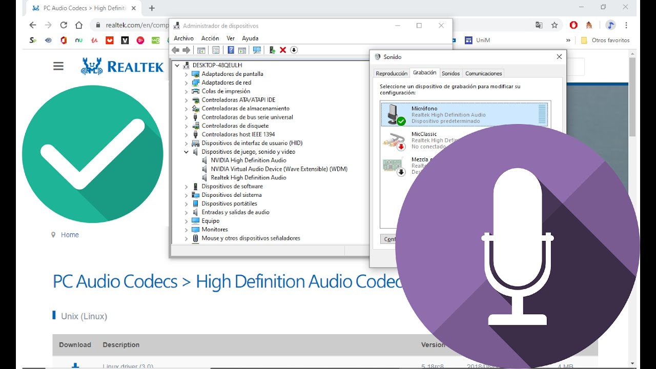 Como encontrar e configurar drivers de audio realtek