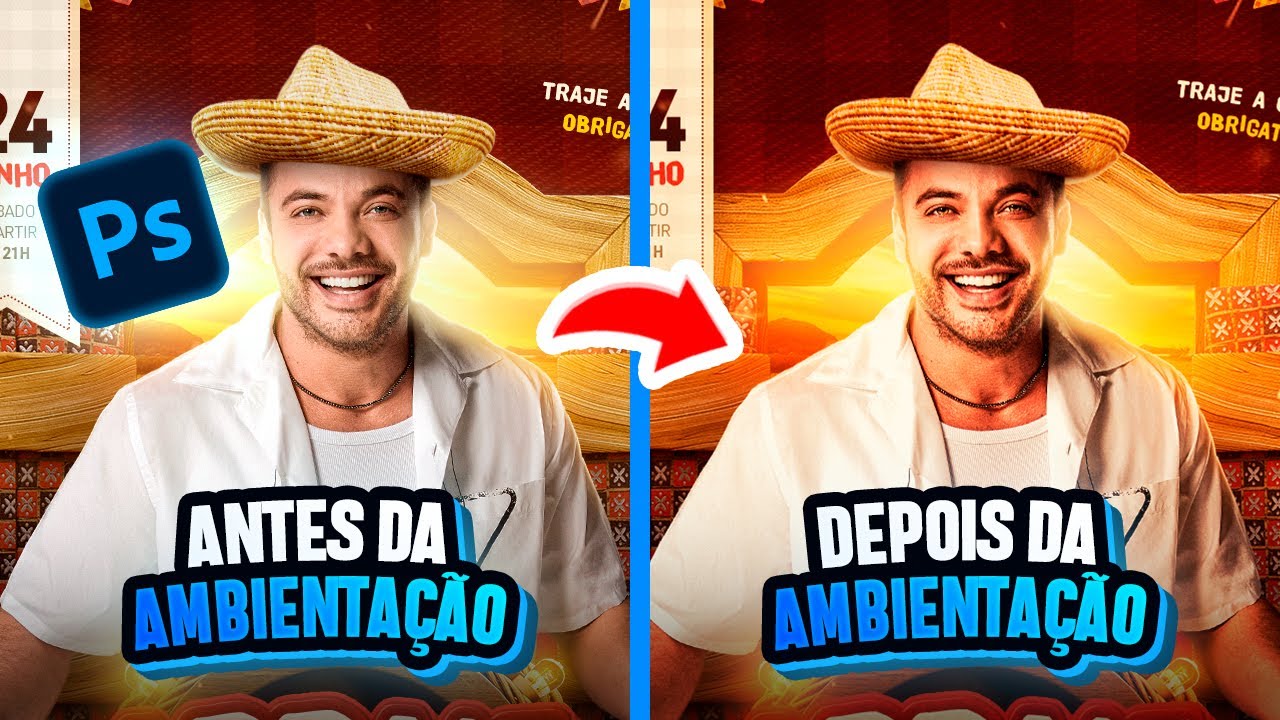 Como criar efeito de iluminacao com equilibrio de cores no photoshop