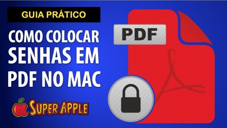 Como inserir senhas em arquivos pdf no mac os x