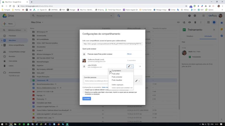 Como alterar o proprietario de arquivos no google drive